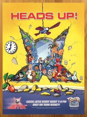 2003 Jetix/Toon Disney Print Ad/Poster Recess Power Rangers Beyblade ...