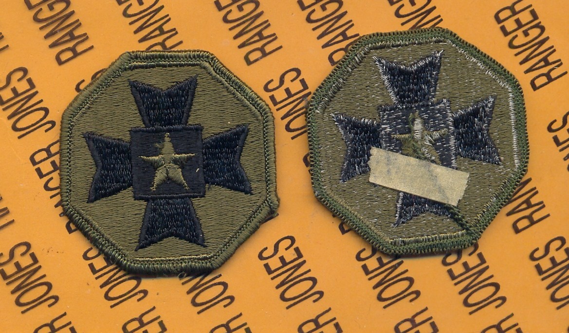 US Army Medical Command Europe OD Green & Black BDU uniform patch | eBay