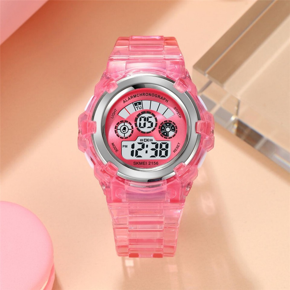 SKMEI Women Sport Watch Boys Girls Digital Watches Countdown LED ...