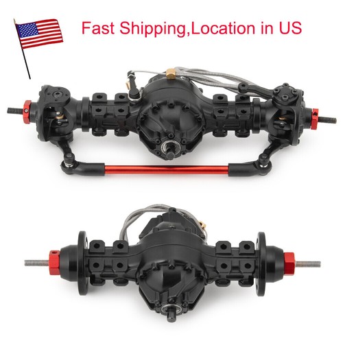 CNC Metal Black Front/Rear Middle Axles for 1:14 Tamiya RC Tractor ...