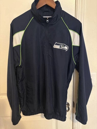 Seattle Seahawks Pullover Windbreaker Men’s Lightweight Jacket Medium ...