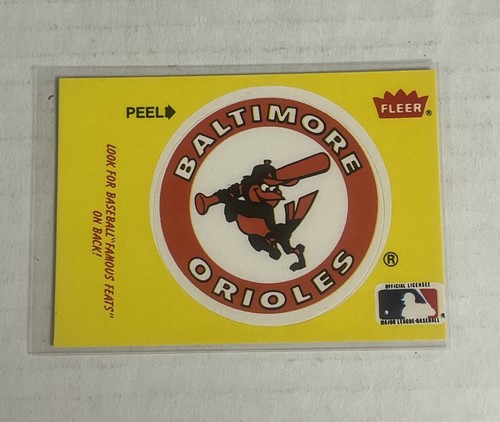 1986 Fleer Baseballs Famous Feats Joe Oeschger and Leon Cadore Orioles ...