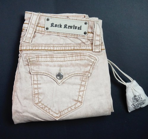 $180 Buckle Rock Revival Jean "Plain Guys" Morgan Swarovski Skinny 26 X ...