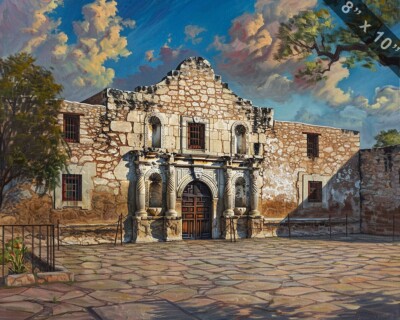The Alamo oil painting 8x10 Print | eBay
