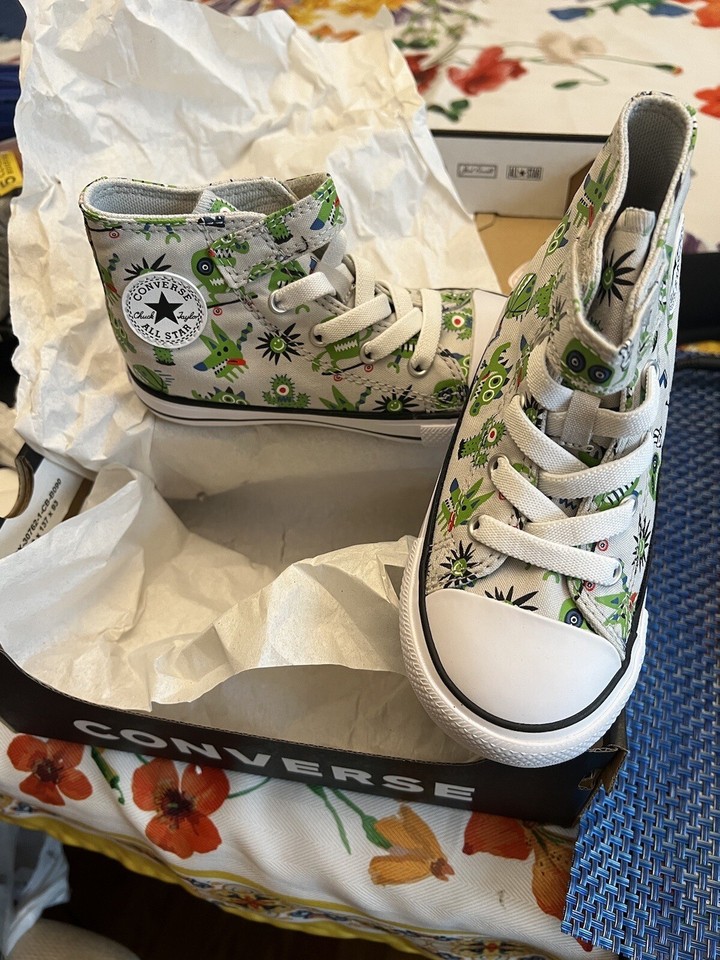 Converse Chuck Taylor High Top All Star Alien Creature Size 9 Infant | eBay