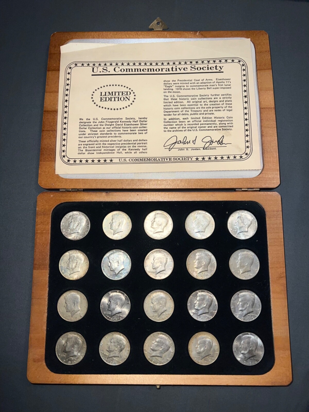 John F Kennedy Limited Edition Half $ U.S. Commemorative Society Coin ...