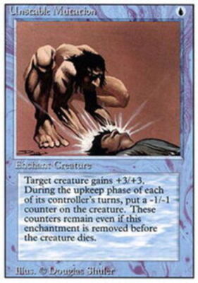 Damaged, English MTG Regular Unstable Mutation 3rd Edition Magic the ...