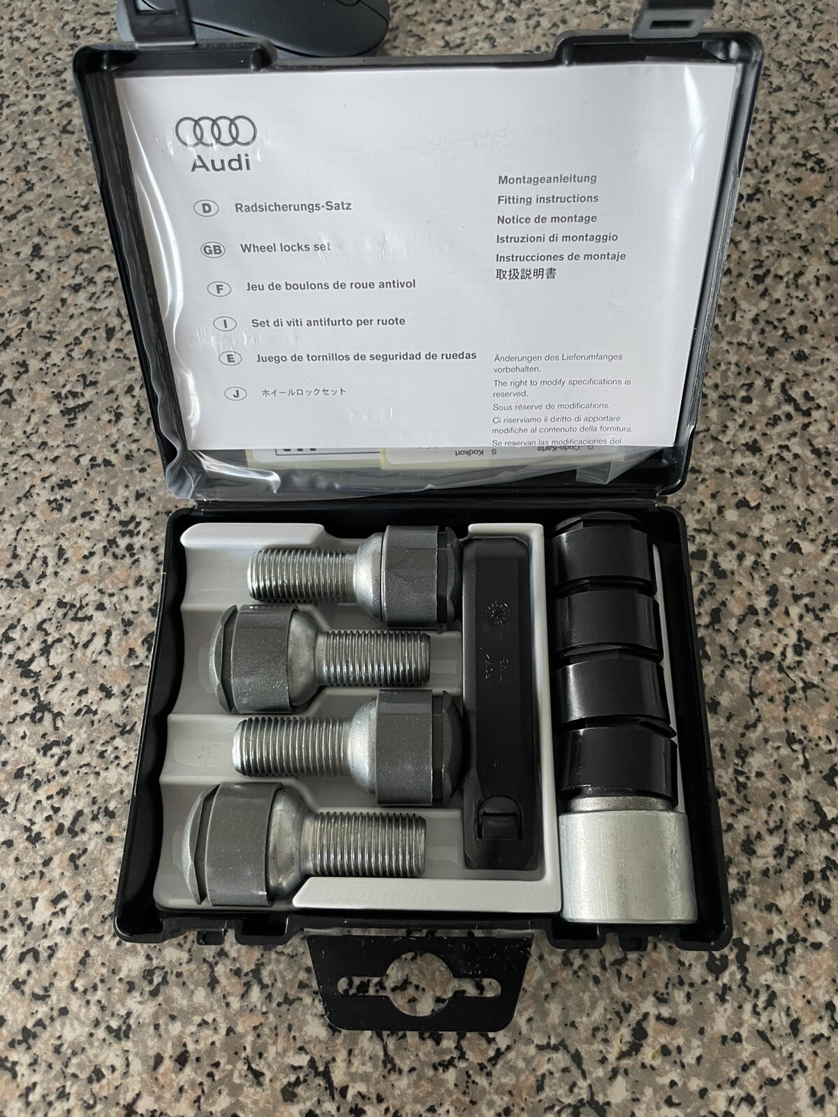 Audi+Rim+Locks+Anti-theft+Wheel+Bolts+82A071455+Genuine for sale online ...