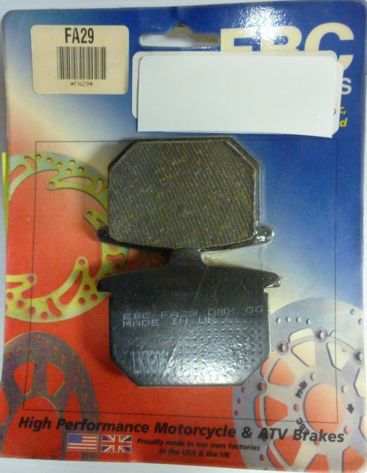 EBC HONDA BRAKE PAD SET FRONT P/N FA29 | eBay