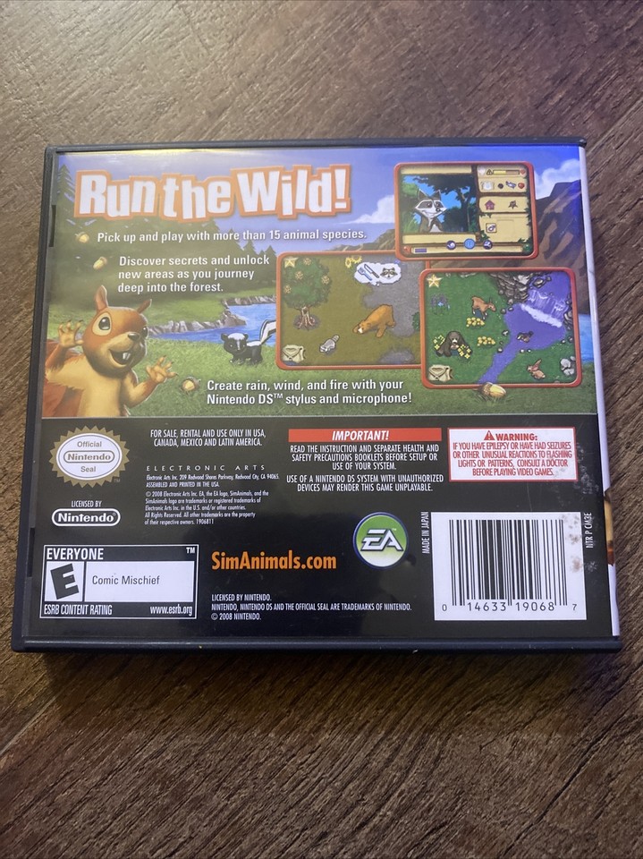 SimAnimals (Nintendo DS, 2009) - European Version COMPLETE 14633190687 ...