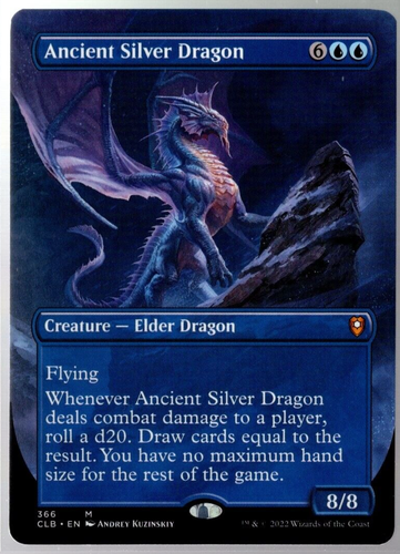 Ancient Silver Dragon 366 Mythic Borderless Baldur's Gate Magic The Gathering NM | eBay