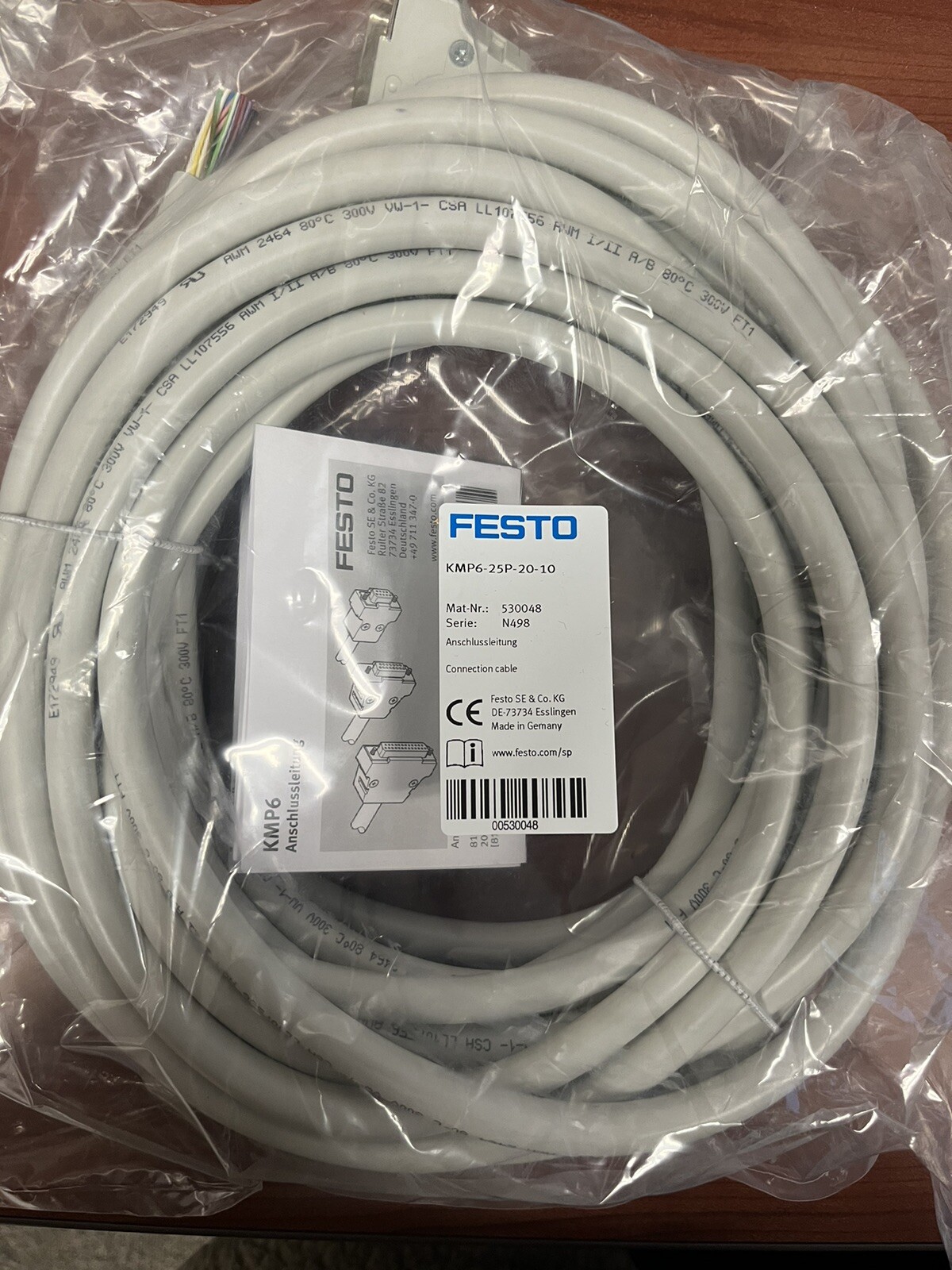 US SELLER Festo Connecting Cable KMP6-25P-20-10 10M for sale online | eBay