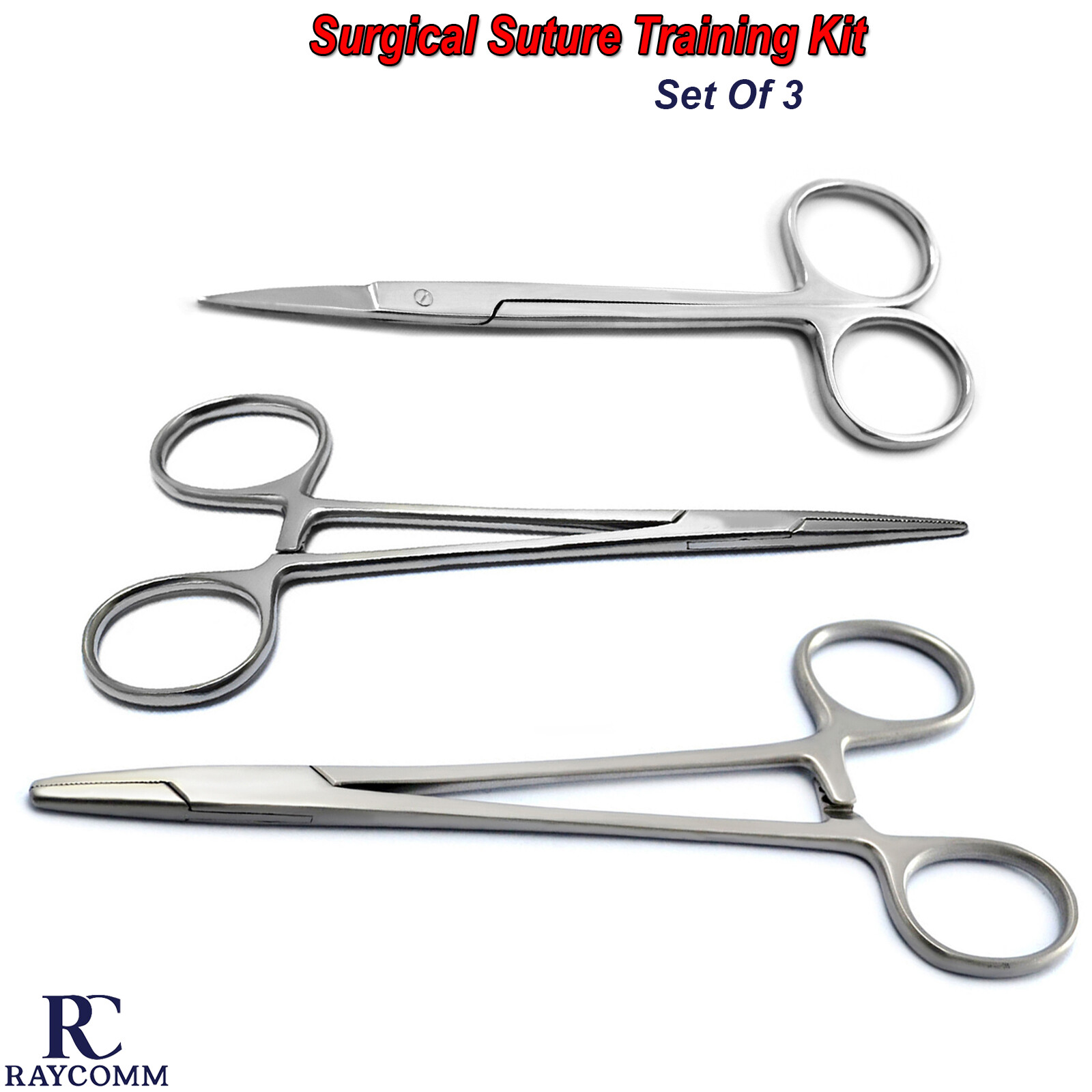 Surgical Suture Training Kit Hemostat Mosquito Forceps Mayo Hegar ...