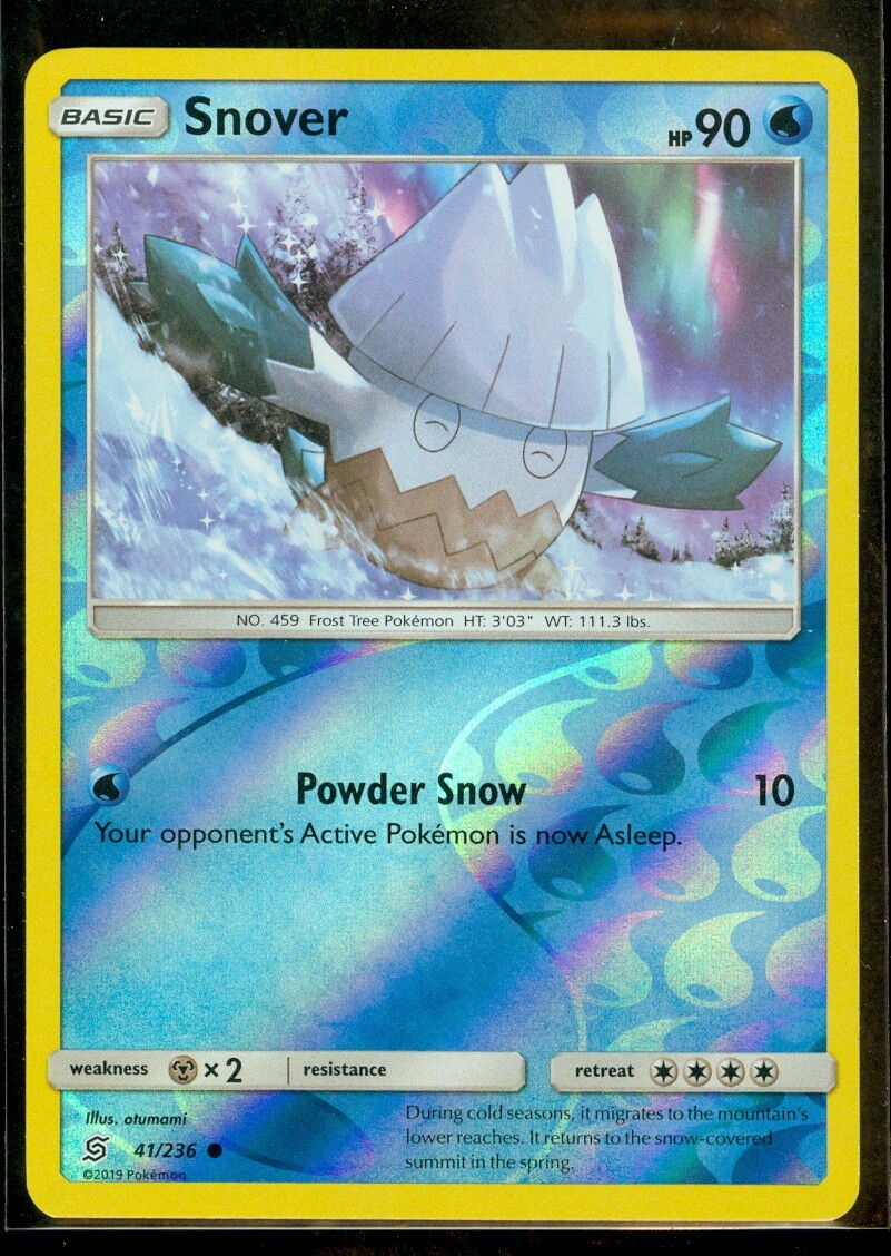Pokemon SNOVER 41/236 Unified Minds Rev Holo - MINT | eBay