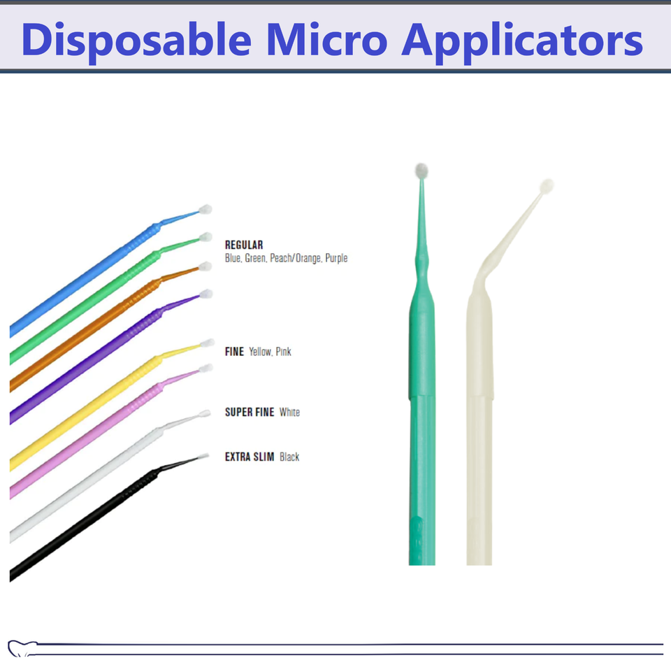 400 Microbrush Micro Brush Applicator Tips Regular, Fine, Super Fine ...