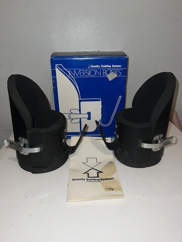Vintage 1980’s Gravity Guiding System Metal Inversion Boots Ankle ...