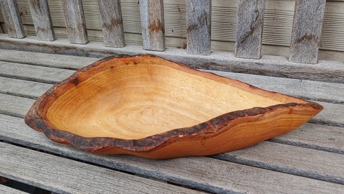 Handmade Live Edge Wooden Bowl Centerpiece Salad Wedding Decor Wood ...