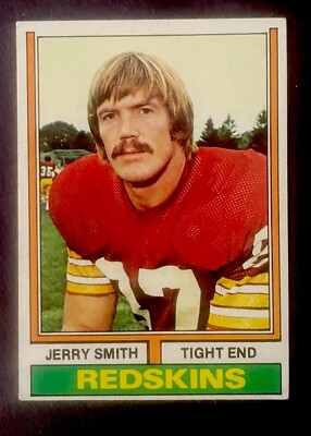 1974 TOPPS FOOTBALL #6 JERRY SMITH WASHINGTON REDSKINS TE FREE SHIPPING ...
