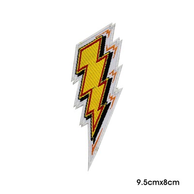 Thunder patch, Kids patch, Lightning patch Embroidered Iron on Patches ...