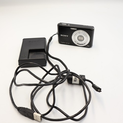 Sony Cyber-shot DSC-W180 10.1MP 3x Zoom Black Digital Camera w/Charger ...