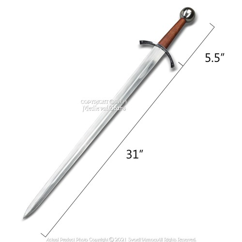 37.5” Archers Steel Medieval War Sword Viking Cosplay LARP SCA with ...
