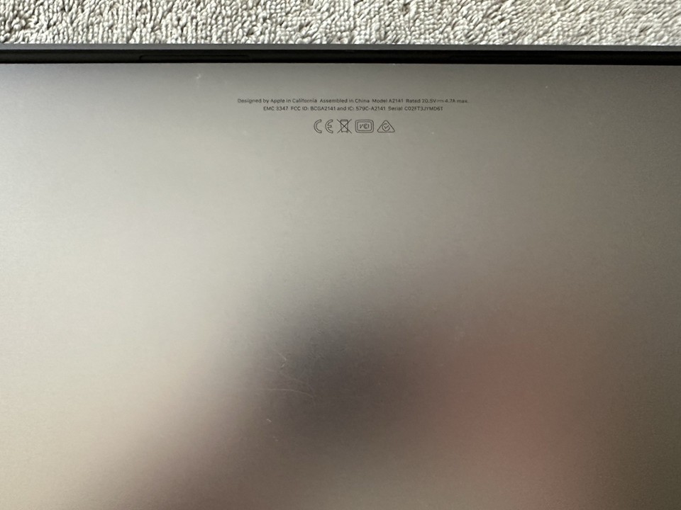 MACBOOKPRO 16IN 2.4 8-Core i9 Intel 4GB Gfx AMD Radeon Pro 5500M 1TB ...