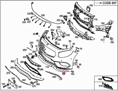 Genuine MERCEDES A217 C217 S-CLASS Convertible A217 Trim strip ...