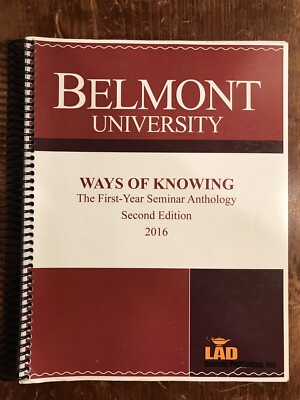 Belmont University First-Year Seminar Anthology 2016 | eBay