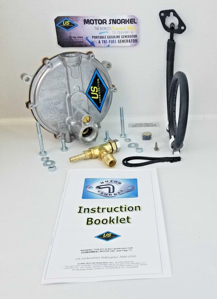 Generac GP2200i inverter generator with tri-fuel conversion kit ...