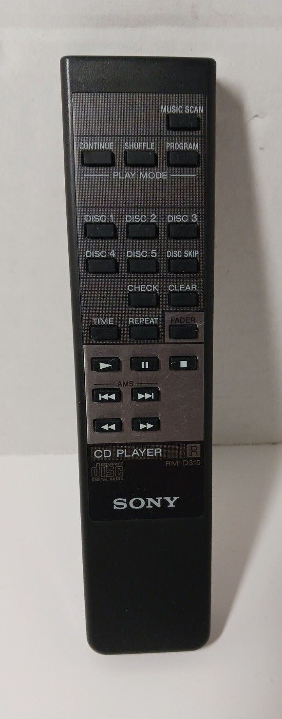 OEM Sony RM-D315 Remote Control For Player CDP-C211 CDP-C215 CDP-C37 ...