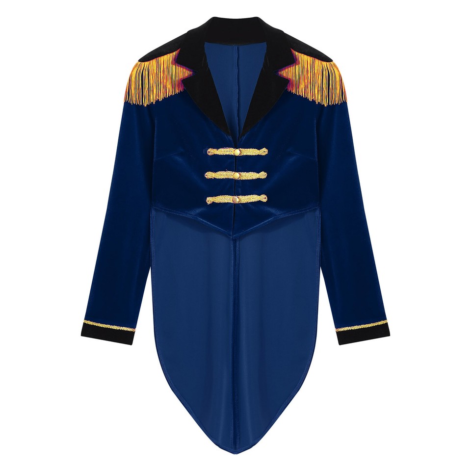 Womens Tailcoat Circus Show Stage Performance Coat Ringmaster Cosplay ...