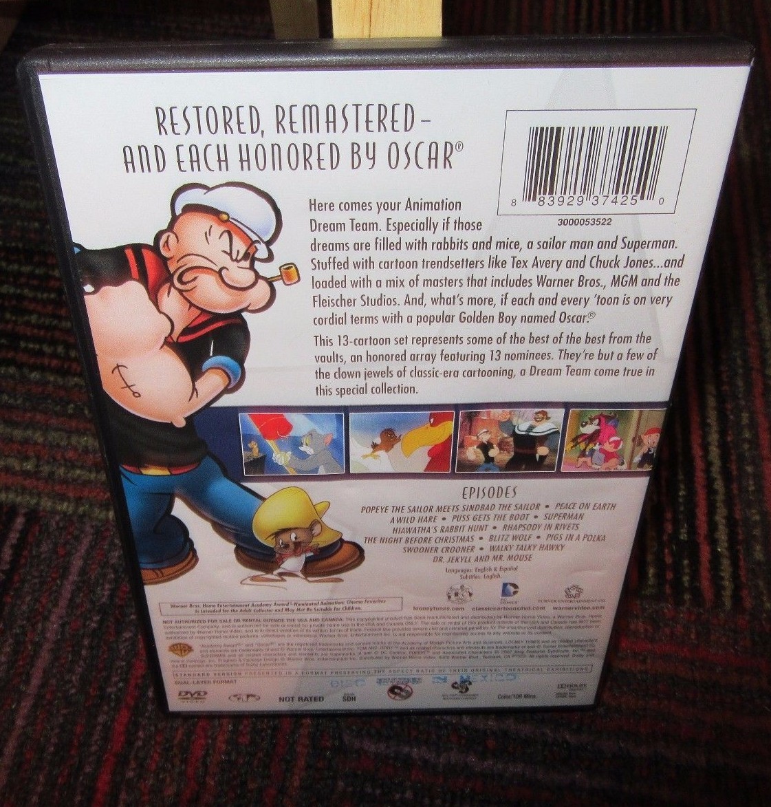 WARNER BROS. NOMINATED ANIMATION CLASSIC CINEMA FAVORITES DVD, 13 ...