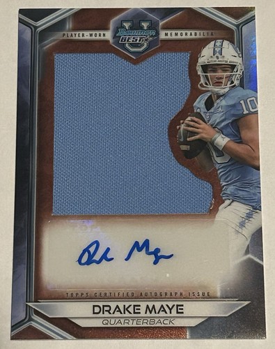2023 Bowman Best University U DRAKE MAYE RPA RC ROOKIE PATCH AUTO #JRA ...