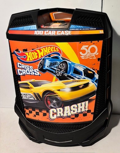 Hot Wheels Rolling 100 Car Case Criss Cross Crash 50th Rolling Storage ...