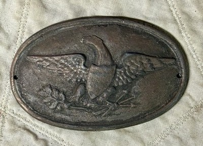 RARE CIVIL WAR CONFEDERATE CSA EAGLE OVAL PLATE | eBay