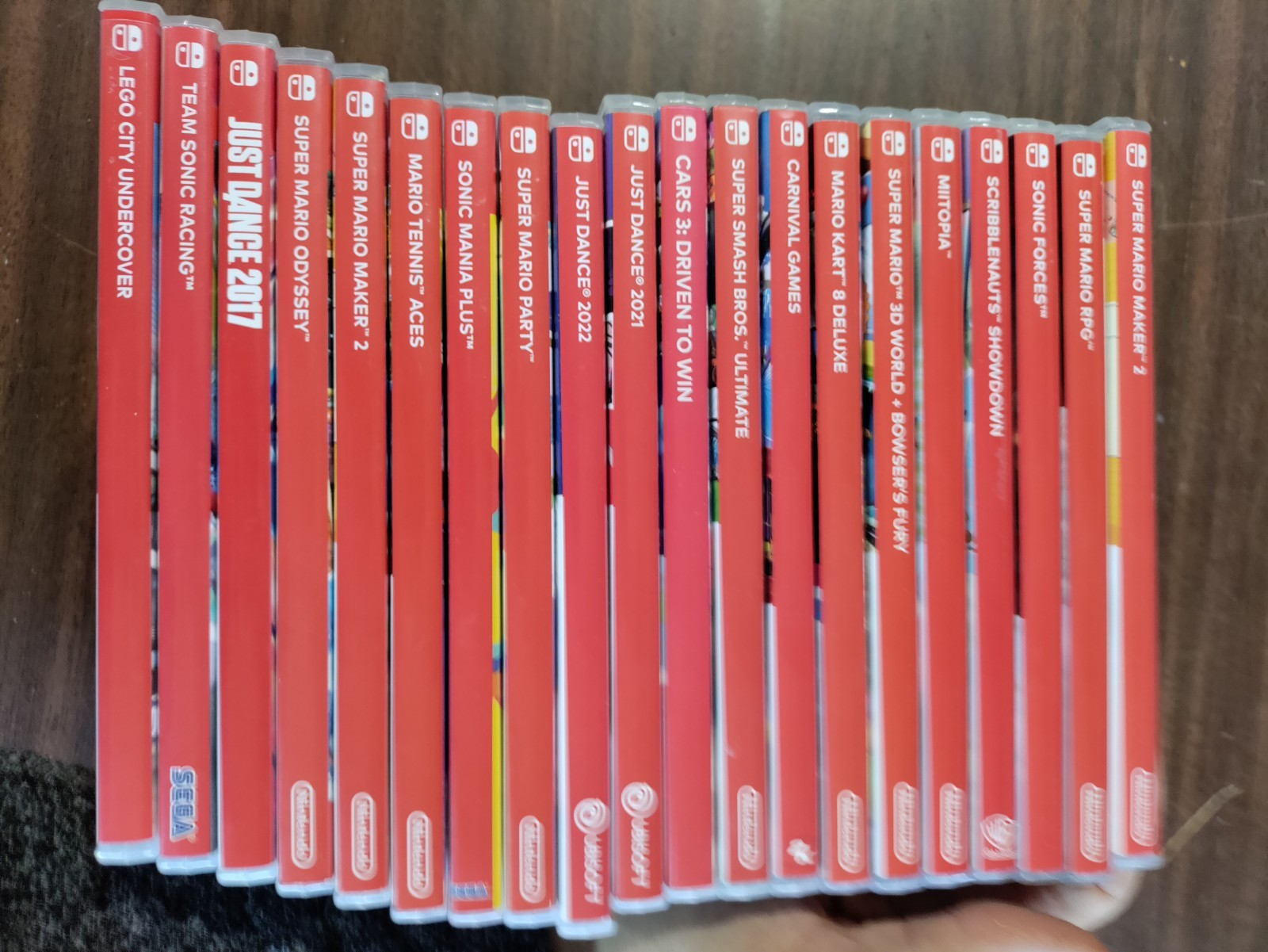 Nintendo Switch Game Cases 20 Lot Empty, Mario, Sonic, cases only