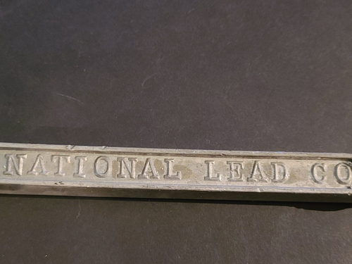 15.7 oz. National Lead Co. Company Grade #111 Lead Bars 13" Long | eBay