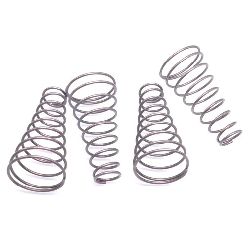 4pcs Wire dia 1.0mm Steel Coil Conical Helical Compression Spring ...