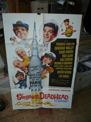 SERGEANT DEADHEAD orig 1-sht / movie poster (Frankie Avalon, Buster ...