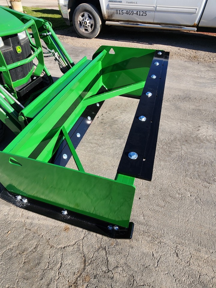 6' x 36" JDQA Snow Pusher Box Plow HD back drag John Deere Quick Attach ...