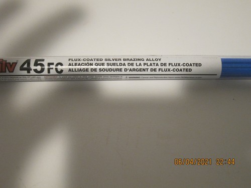 SAFETY-SILV 45FC Brazing Rods 45%Silver-Harris-4oz(9Rods)1tube-FLUX ...