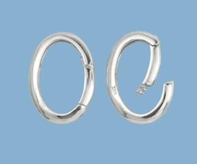 14KT White Gold Pearl Shortener Clasp Enhancer Oval Bail Hidden Clasp ...
