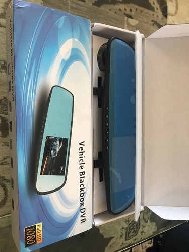 Vehicle Blackbox DVR 1080 Rear Mirror Night Vision Wide Angle Motion ...