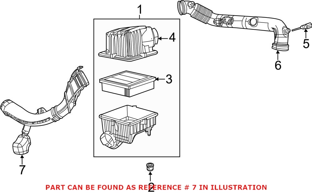 Genuine Mopar Engine Air Intake Adapter 68247353AA | eBay