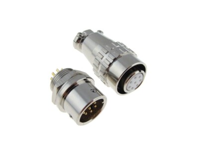 HQ 8 Contacts 8-Pin Aviation Plug Connector - M12 - Panel Mount Quick ...