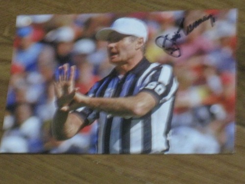 NFL Referee JIM TUNNEY Signed 4x6 Photo REF AUTOGRAPH | eBay