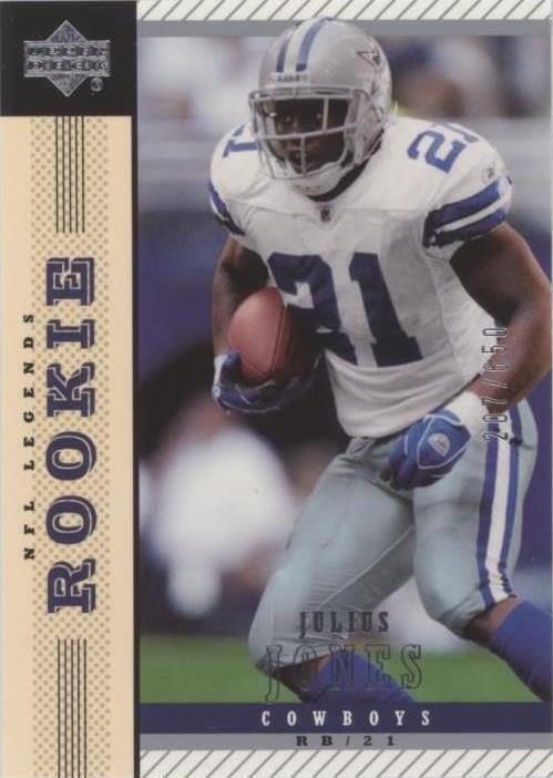 2004 Upper Deck NFL Legends - Rookie Julius Jones #157 /650 (RC) for ...