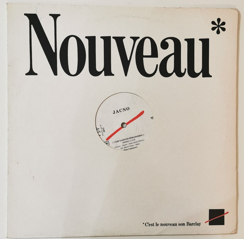 MAXI 45 RPM 12'' (PROMO) JACNO LES LANGUES ETRANGERES(REMIX) | eBay