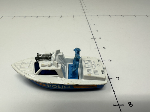 Vintage 1976 Matchbox POLICE LAUNCH No.52 Lesney Superfast Made in ...