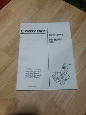 Troy Bilt PTO Horse Tiller Parts Catalog. | eBay
